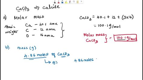 Caco3 Molar Mass - MSF Resources