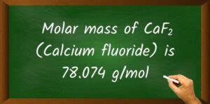 Caf2 Molar Mass - MSF Resources