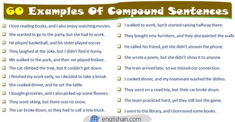 Examples Of Compound Sentences - MSF Resources