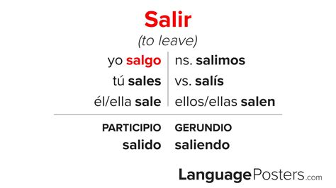 Preterite Form Of Salir - MSF Resources
